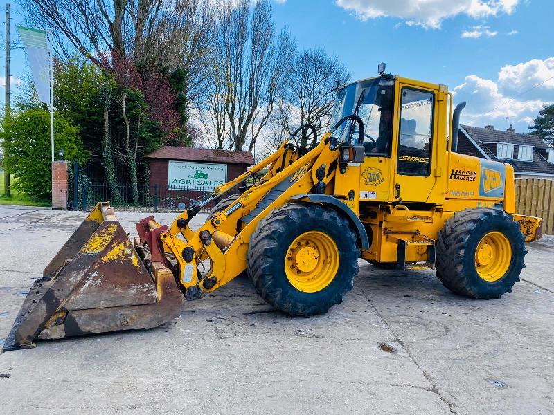 JCB 412S FARM SPECIAL 4WD LOADING SHOVEL C/W TOE TIP BUCKET