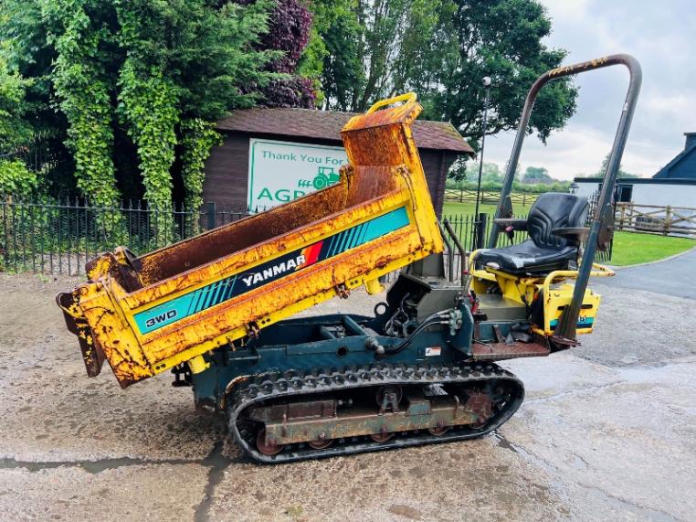 YANMAR C10R TRACKED DUMPER *849 HOURS* C/W 3 WAY TIP & ROLE BAR *VIDEO*