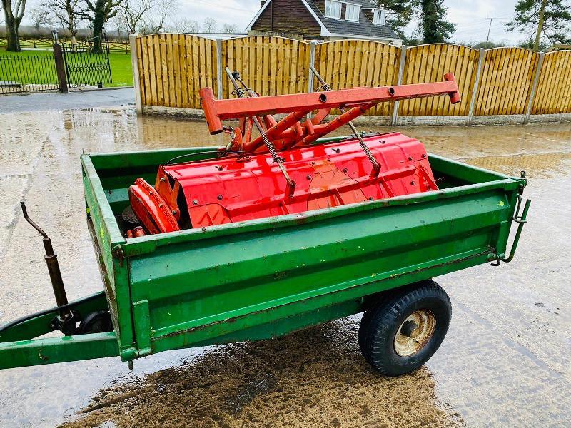 SIROMER 204S TRACTOR C/W FRONT LOADER , BUCKET , TRAILER & ROTAVATOR