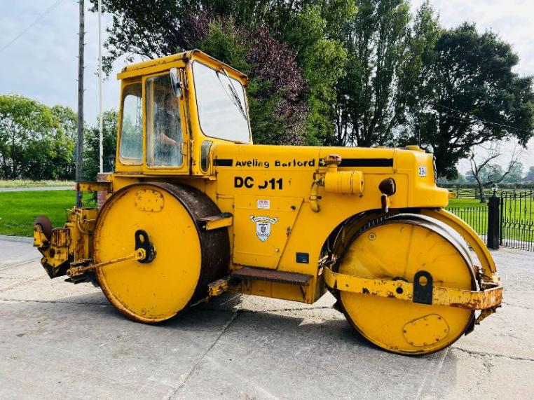 AVELING BARFORD DC011 ROLLER C/W TARMAC CUTTER *VIDEO*