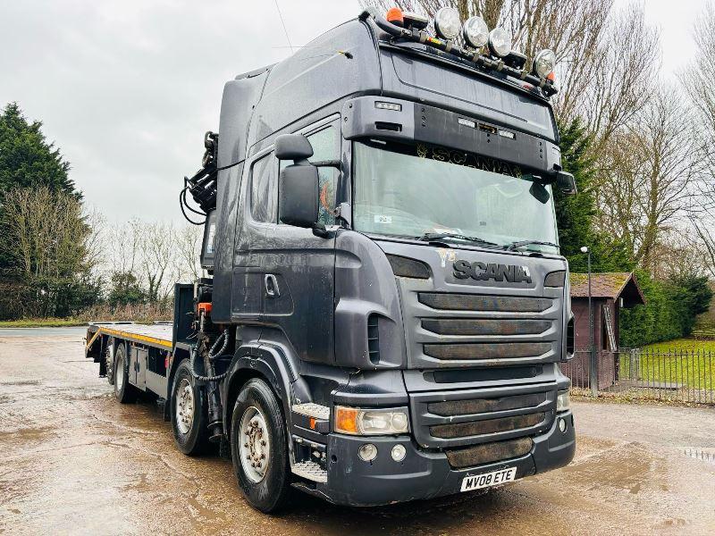 SCANIA R48O 6X4 BEAVER TAIL LORRY C/W MANUAL GEAR BOX *CRANE NOT ...