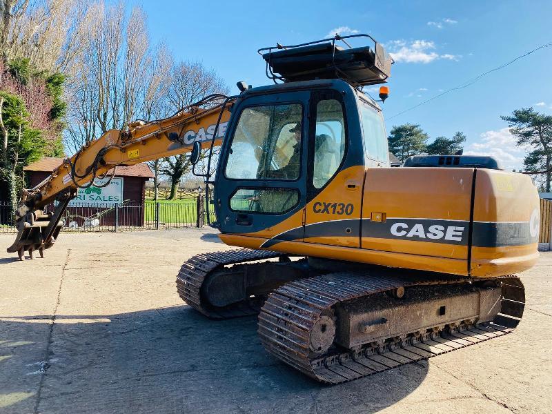 CASE CX130 TRACKED EXCAVATOR C/W GRAPPLE GRAB