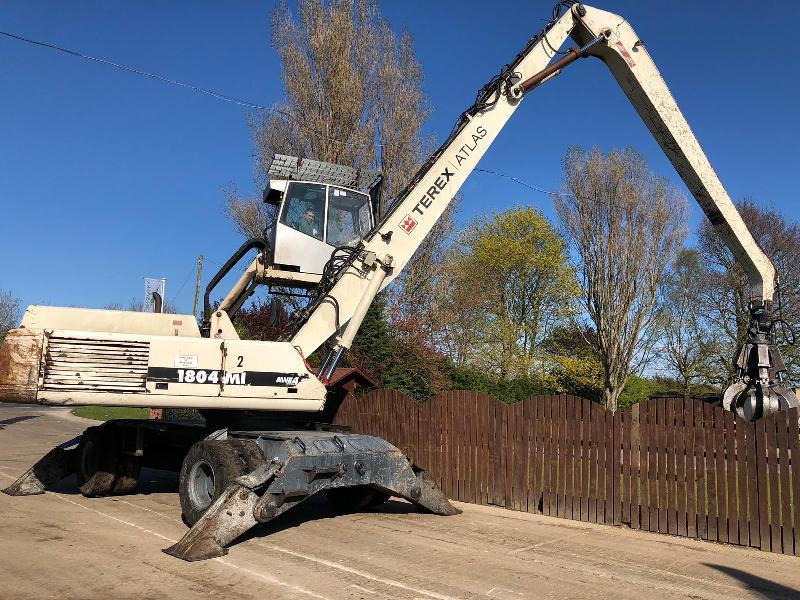 TEREX ATLAS 1804 ML HIGH RISE CAB SCRAP HANDLER ( YEAR 2004 ) ( PLEASE ...