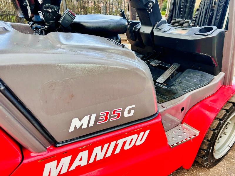 MANITOU MI35G CONTAINER SPEC FORKLIFT *YEAR 2016, 2070 HOURS* C/W SIDE ...