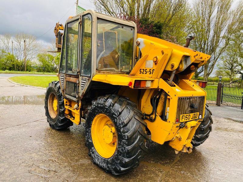 JCB 525-58 4WD TELEHANDLER *AG-SPEC* C/W PICK UP HITCH