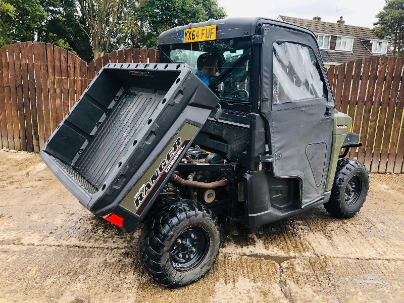 POLARIS RANGER 4WD DIESEL UTILITY VEHICLE ( YEAR 2015 ) * ONLY 812 HOURS