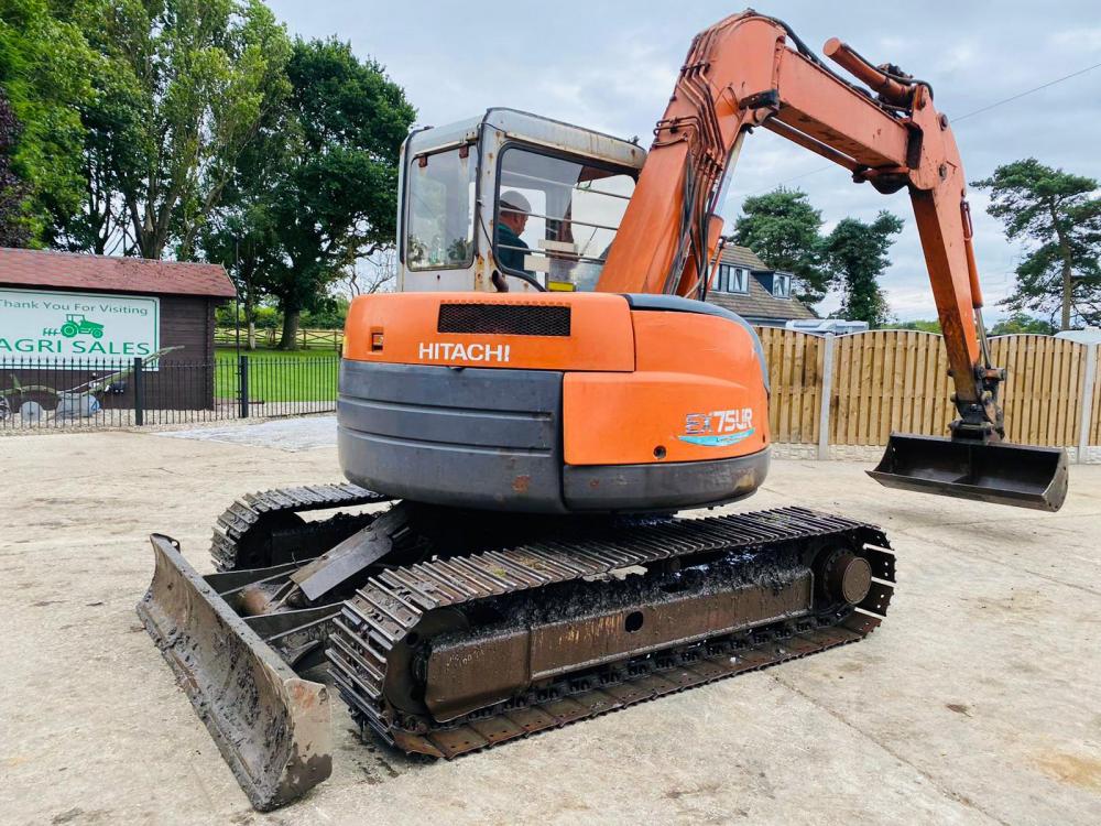 HITACHI EX75UR TRACKED EXCAVATOR *ONLY 7224 HOURS* C/W QUICK HITCH