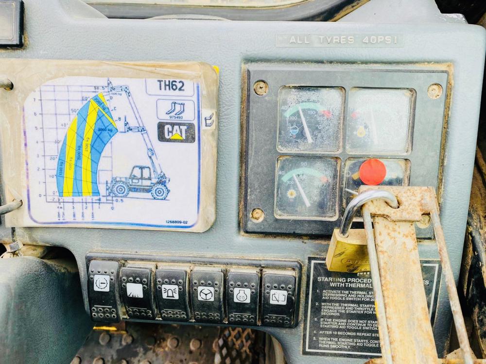 CATERPILLAR TH62AG TELEHANDLER C/W JOYSTICK CONTROL