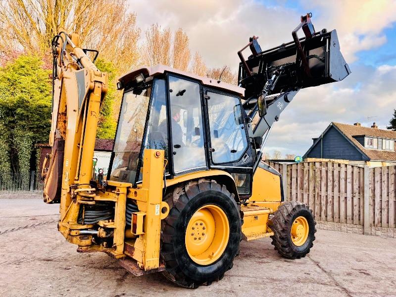 CATERPILLAR 428C 4WD BACKHOE DIGGER C/W EXTENDING DIG *VIDEO*