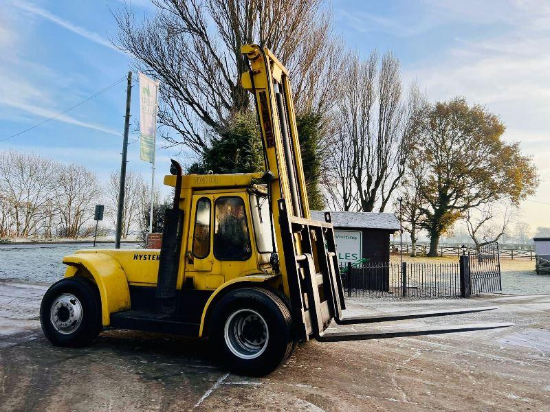 HYSTER H250E DIESEL FORKLIFT C/W HYDRAULIC TINE POSITIONER