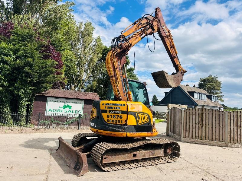 JCB JZ70 TRACKED EXCAVATOR *ZERO SWING* C/W QUICK HITCH *VIDEO*