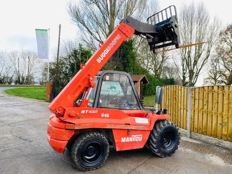 MANITOU BT420 4WD BUGGISCOPIC TELEHANDLER * ONLY 1712 HOUR