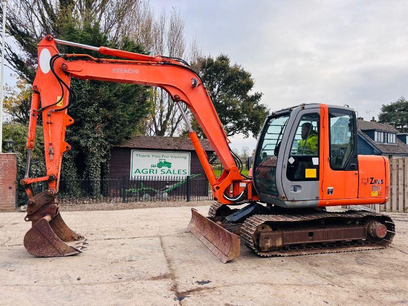 HITACHI ZAXIS 80SBLC TRACKED EXCAVATOR C/W QUICK HITCH BUCKET *VIDEO*