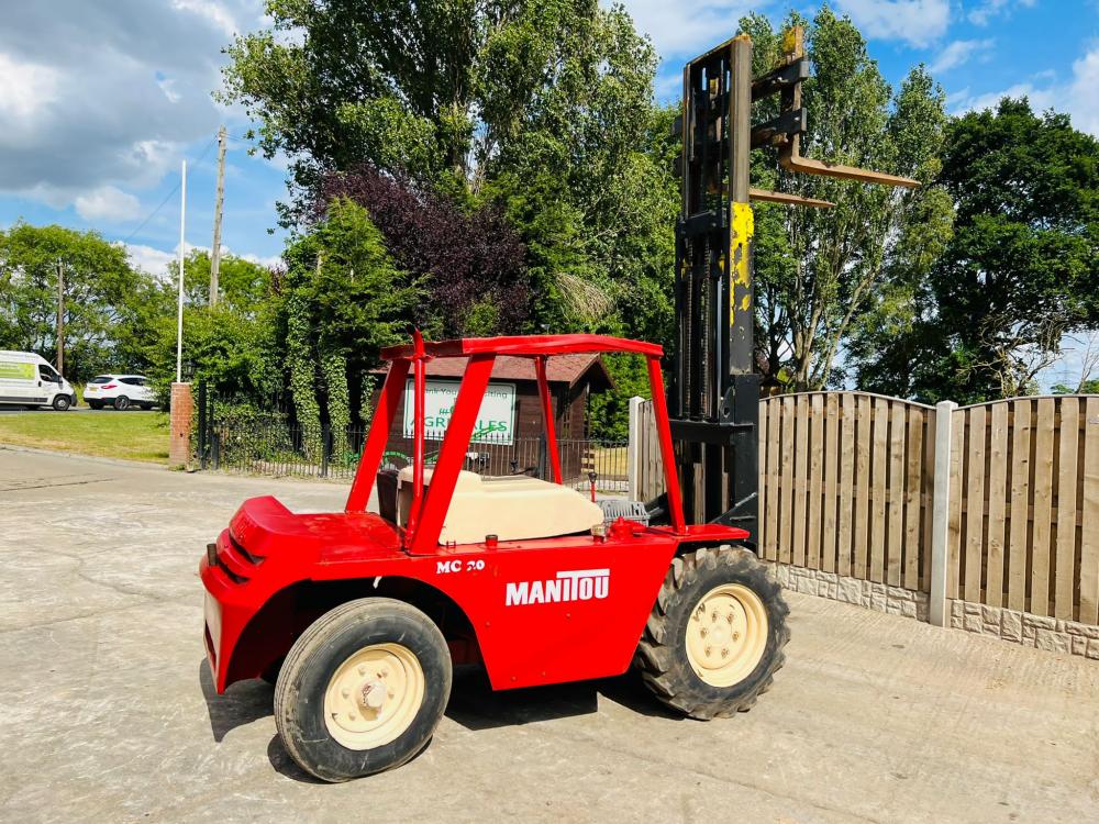 MANITOU MC20 ROUGH TERRIAN FORKLIFT C/W LOW MASK