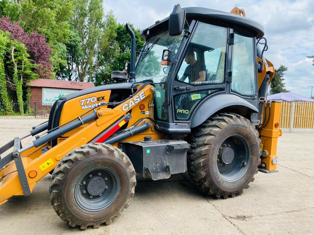 UNUSED CASE 770EX MAGNUM 4WD BACKHOE DIGGER * ONLY 21 HOURS