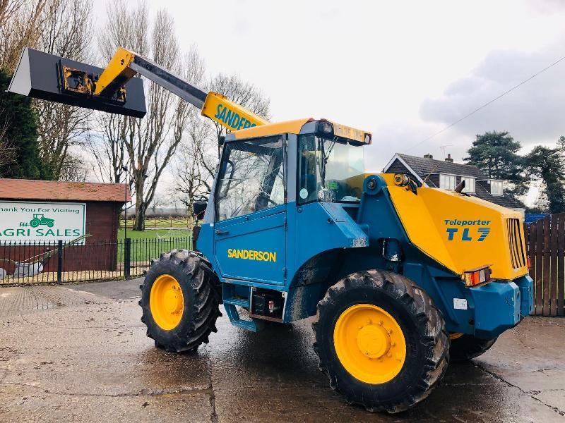 SANDERSON TL7 TURBO TELEHANDLER C/W QUICK HITCH & BUCKET