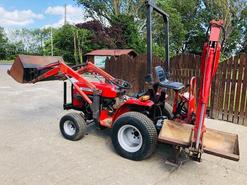 MASSEY FERGUSON 1010 TRACTOR C/W FRONT LOADER AND BACK ACTOR
