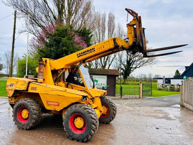 SAMBRON 24T 4WD TELEHANDLER C/W PALLET TINES *VIDEO*