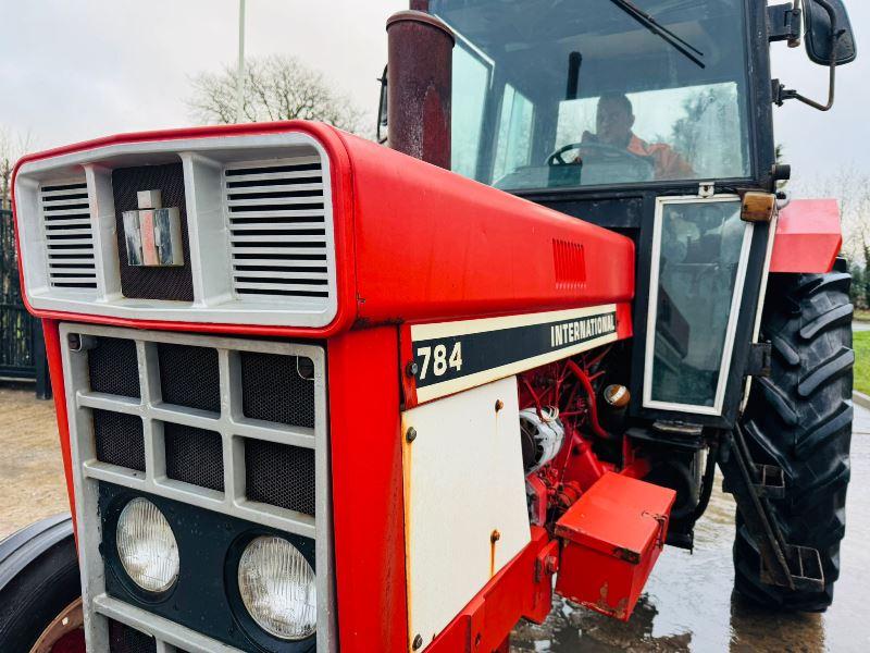 INTERNATIONAL 784 TRACTOR C/W REAR LINKAGE & PICK UP HITCH *VIDEO*