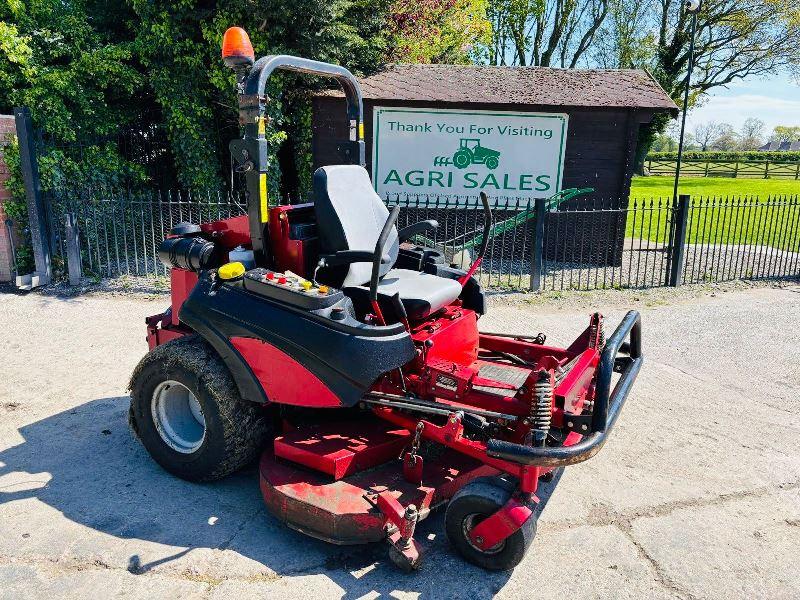 FERRIS DIESEL RIDE ZERO TURN MOWER C/W ROLE BAR & CAT ENGINE *VIDEO*