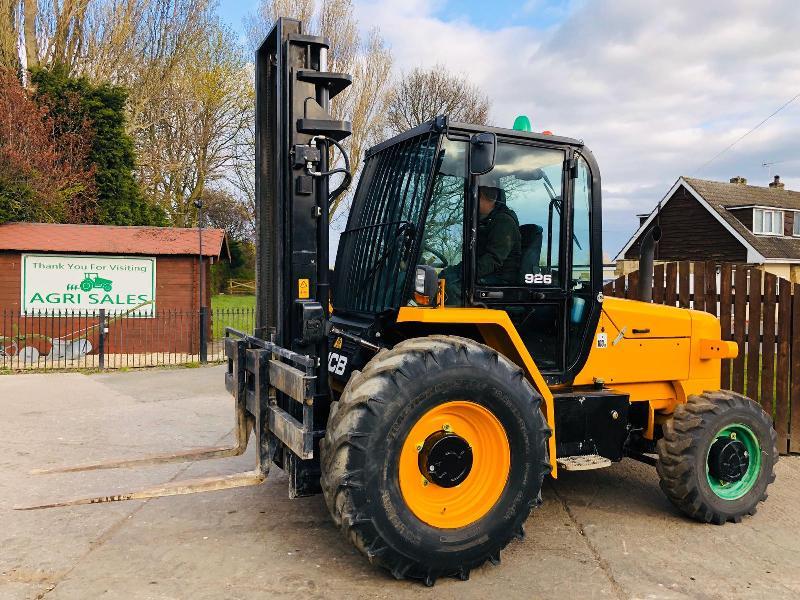 JCB 926 4WD MASTED FORKLIFT * YEAR 2017 ONLY 815 HOURS * PLEASE SEE VIDEO
