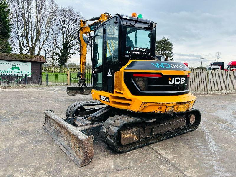 JCB 100C-1 TRACKED EXCAVATOR *YEAR 2017* C/W QUICK HITCH & BUCKET *VIDEO*