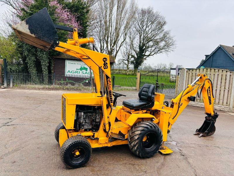 CASE 648 COMPACT BACKHOE DIGGER C/W 2 X BUCKETS *VIDEO*