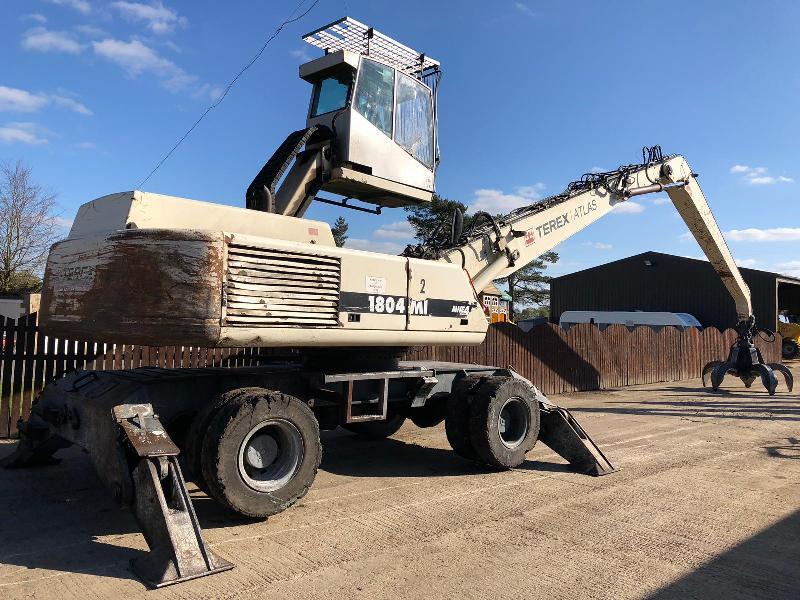 TEREX ATLAS 1804 ML HIGH RISE CAB SCRAP HANDLER ( YEAR 2004 ) ( PLEASE ...