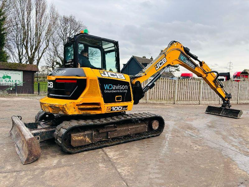 JCB 100C-1 TRACKED EXCAVATOR *YEAR 2017* C/W QUICK HITCH & BUCKET *VIDEO*