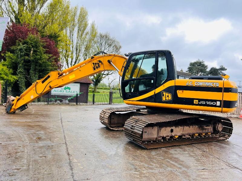 JCB JS160 TRACKED EXCAVATOR C/W QUICK HITCH *VIDEO*