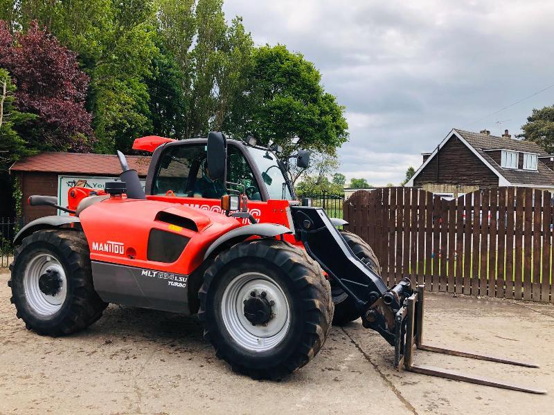 MANITOU MLT634 TURBO TELEHANDLER C/W JOYSTICK CONTROL & PICK UP HITCH ...