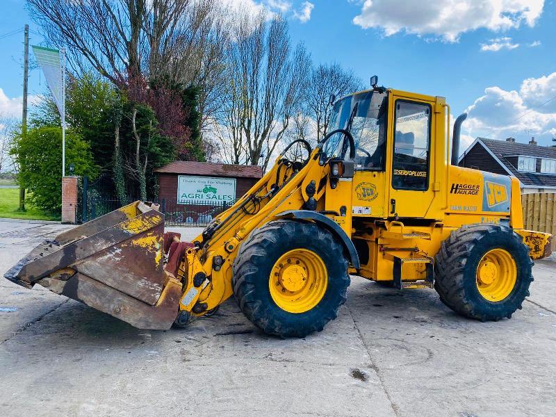 JCB 412S FARM SPECIAL 4WD LOADING SHOVEL C/W TOE TIP BUCKET