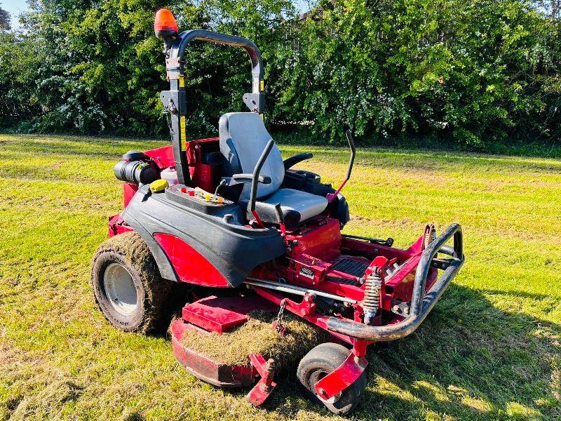 FERRIS DIESEL RIDE ZERO TURN MOWER C/W ROLE BAR & CAT ENGINE *VIDEO*