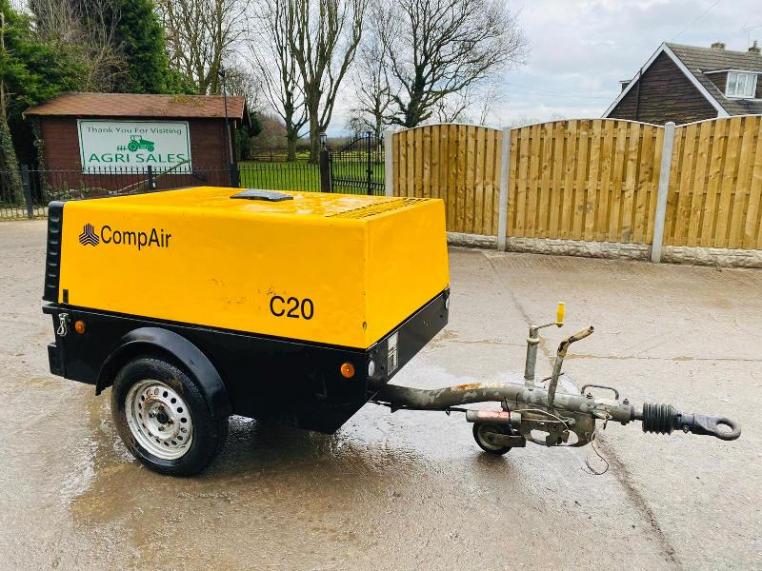 COMPAIR C20 TOWABLE COMPRESSOR * YEAR 2008 * C/W KUBOTA ENGINE