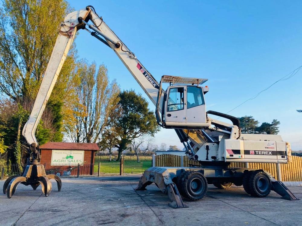 TEREX TM350 SCRAP HANDLER *YEAR 2008, 12977 HOURS* C/W ROTATING GRAB ...