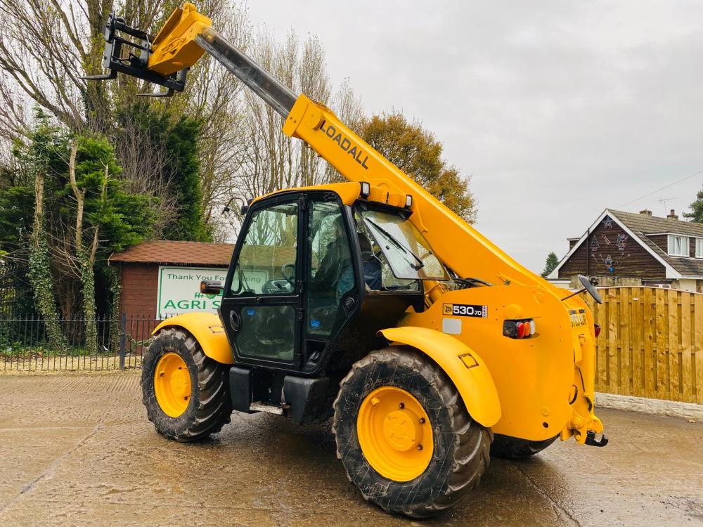 JCB 530-70 TURBO TELEHANDLER * AG-SPEC * C/W PICK UP HITCH
