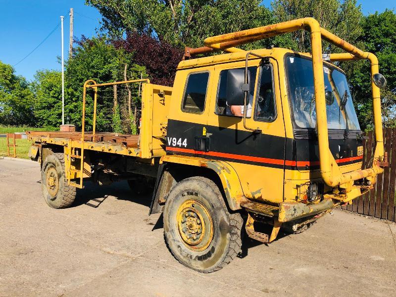 LEYLAND DAF 4WD FLAT BED LORRY C/W REVERSE CAMERA