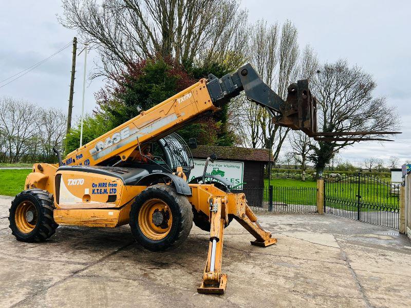 CASE TX170 4WD TELEHANDLER *17 METER REACH* C/W PALLET TINES *VIDEO*