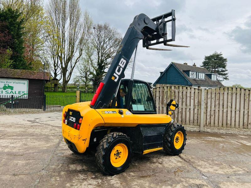 JCB 515-40 4WD TELEHANDLER *ROAD REGISTERED* C/W PALLET TINES *VIDEO*