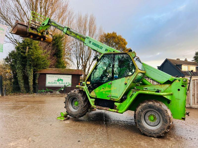 MERLO P35.12K 4WD TELEHANDLER C/W BUCKET & PALLET TINES *VIDEO*