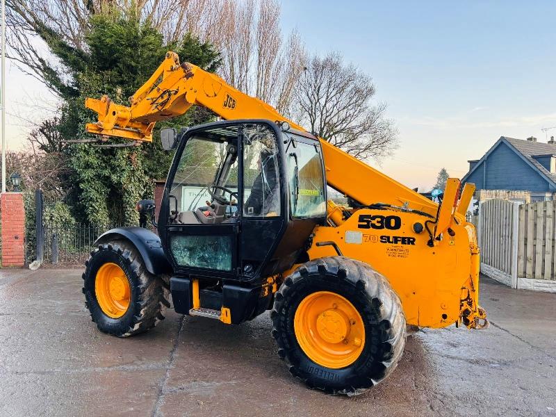 JCB 530-70 FARM SPECIAL 4WD TELEHANDLER C/W PALLET TINES *VIDEO*
