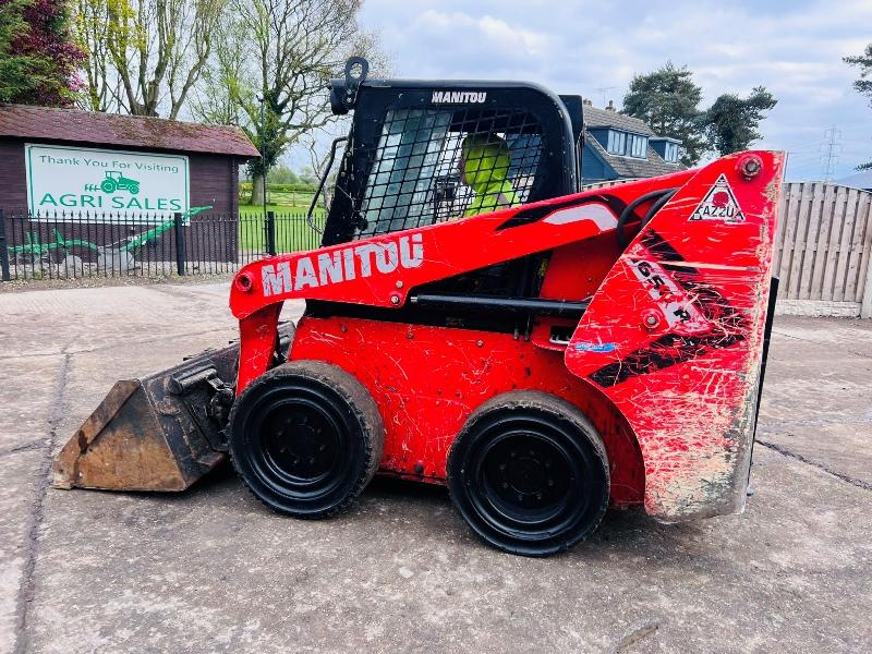 MANITOU 1650R 4WD SKIDSTEER * YEAR 2020 ,1264 HOURS * C/W BUCKET *VIDEO*