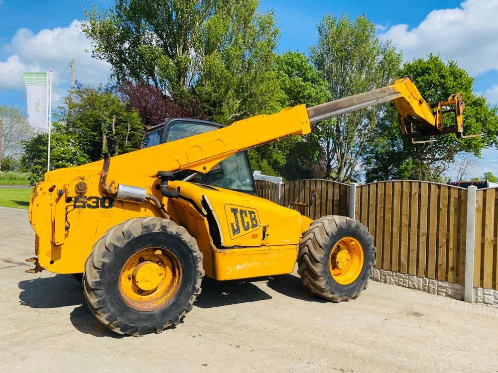 JCB 530-70 4WD TELEHANDLER * 7 METER REACH * C/W PALLET TINES