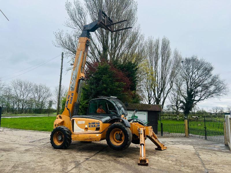 CASE TX170 4WD TELEHANDLER *17 METER REACH* C/W PALLET TINES *VIDEO*