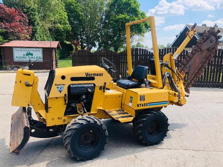 VERMEER RT450 4WD TRENCHER ONLY 346 HOURS C/W 3 WAY BLADE
