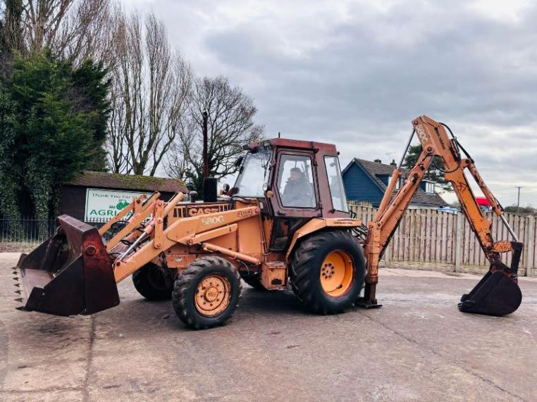 CASE 580G CONSTRUCTION KING 4WD BACKHOE DIGGER C/W EXTENDING DIG *VIDEO*