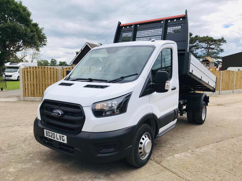 FORD TRANSIT TIPPER PICK UP * YEAR 2020 * ONLY 185 DELIVERY MILES