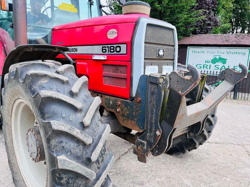 MASSEY FERGUSON 6180 4WD TRACTOR *5576 HOURS* C/W FRONT LINKAGE*VIDEO*