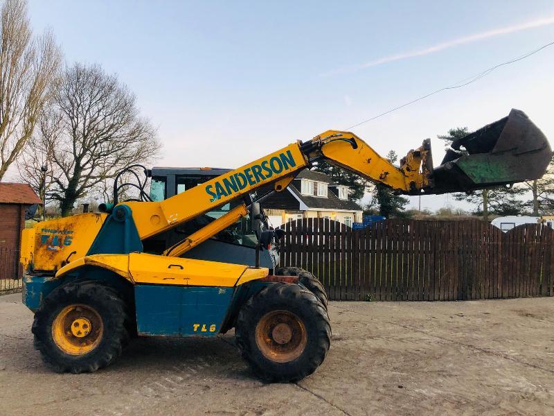 SANDERSON TL6 TELEHANDLER C/W BUCKET AND PALLET TINES