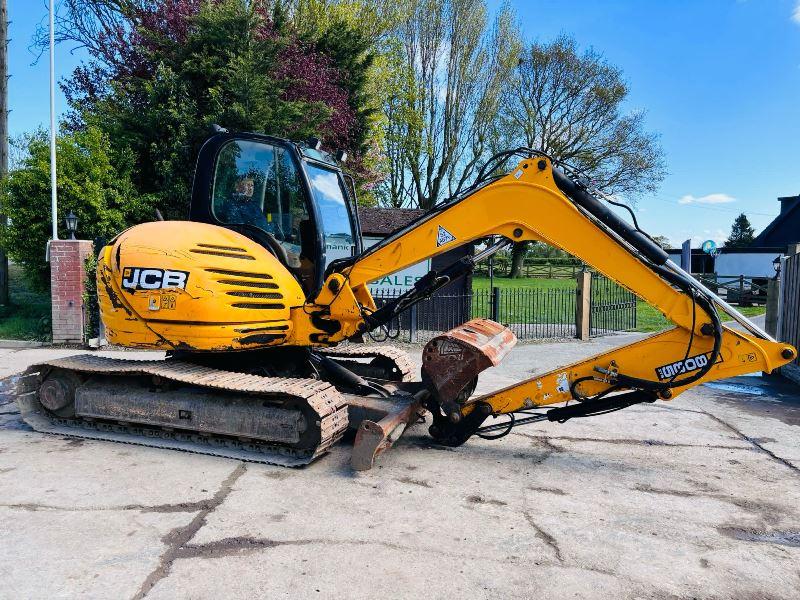 JCB 8080 TRACKED EXCAVATOR *ZERO SWING, YEAR 2014* C/W QUICK HITCH *VIDEO*